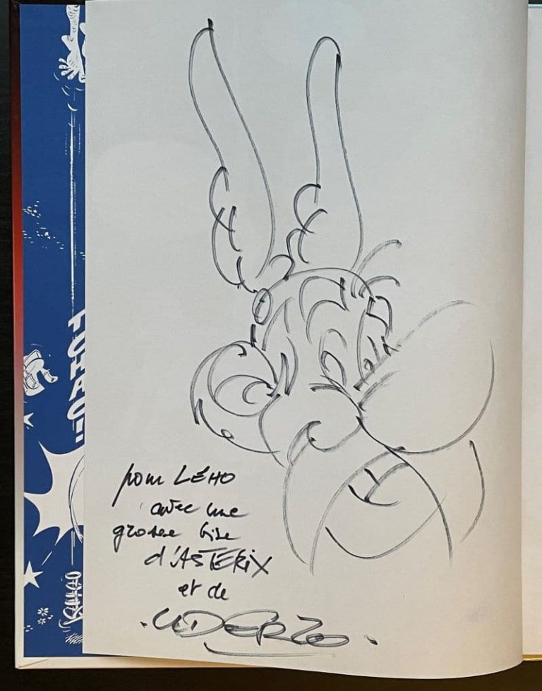 Albert UDERZO - Album dédicacé - Astérix - Autographes Manuscripta